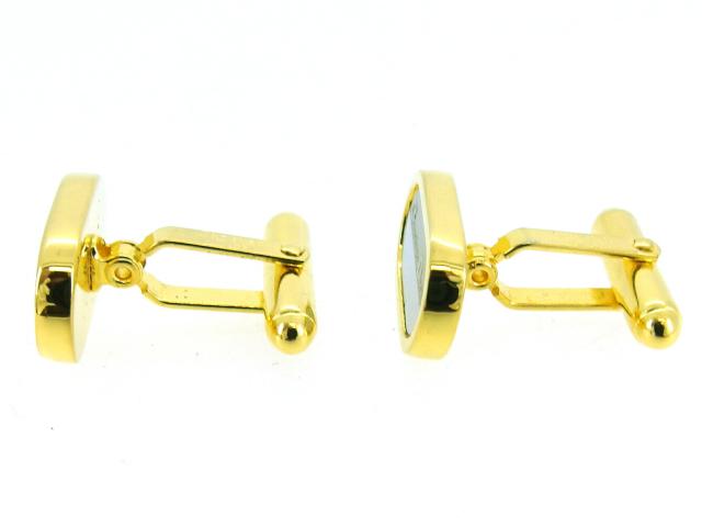 ディオール Dior カフス2アイテムセット ロゴ入り ゴールド シルバー