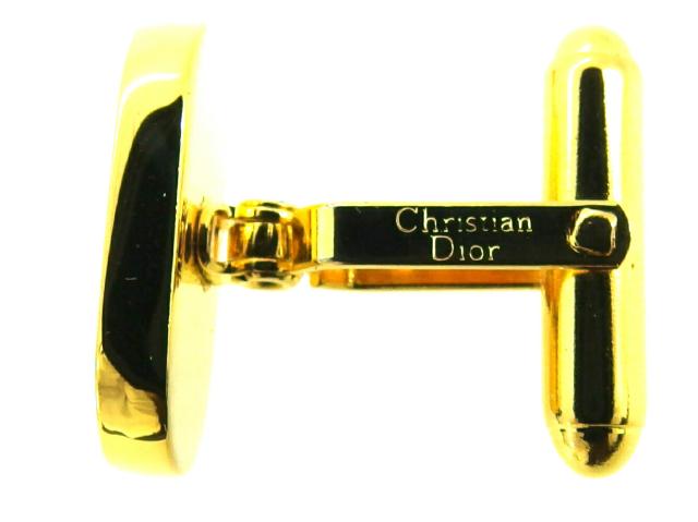 ディオール Dior カフス2アイテムセット ロゴ入り ゴールド シルバー