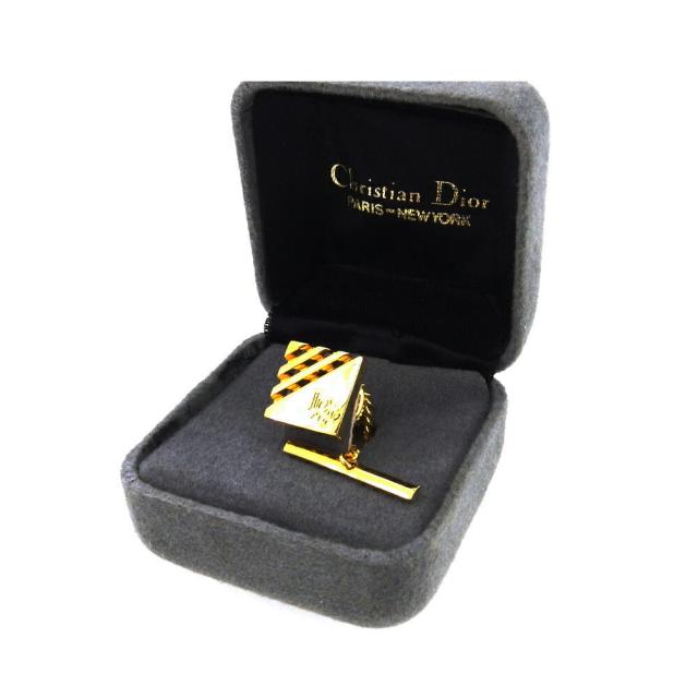 【BIGお買い物ラリー★30%OFFセール中】ディオール Dior タイピンロゴ タイタック ゴールド レディース 中古