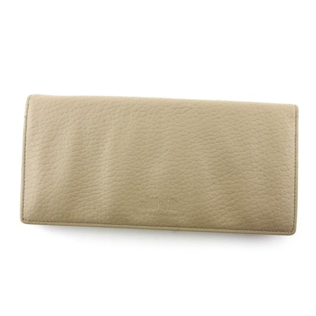 【BIGお買い物ラリー★30%OFFセール中】長財布 ベージュ グレー 灰色 ゴールド レディース 中古