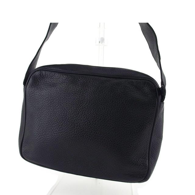 【BIGお買い物ラリー★30%OFFセール中】サルヴァトーレフェラガモ Salvatore Ferragamo ショルダーバッグ ブラック ゴールド レディース 中古