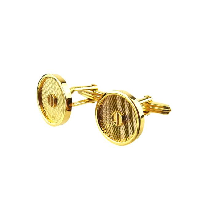 【X'masセール★30%OFF】ダンヒル Dunhill カフスdマーク スウィヴル式 ゴールド レディース 中古