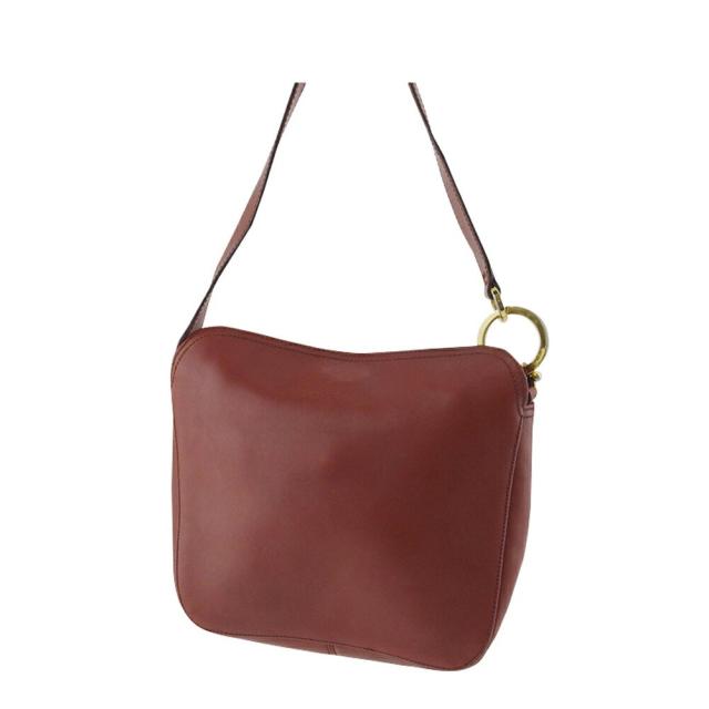 【BIGお買い物ラリー★30%OFFセール中】サルヴァトーレフェラガモ Salvatore Ferragamo ショルダーバッグ ブラウン ゴールド レディース 中古