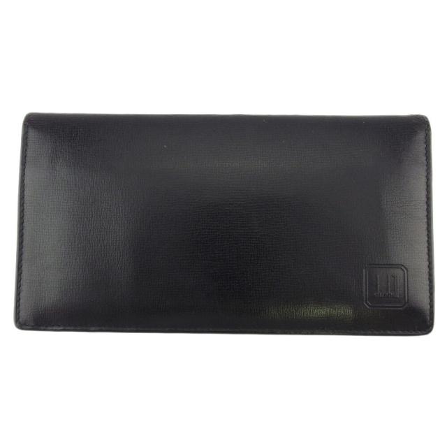 【BIGお買い物ラリー★30%OFFセール中】ダンヒル Dunhill 札入れロングテールロゴ ブラック レディース 中古