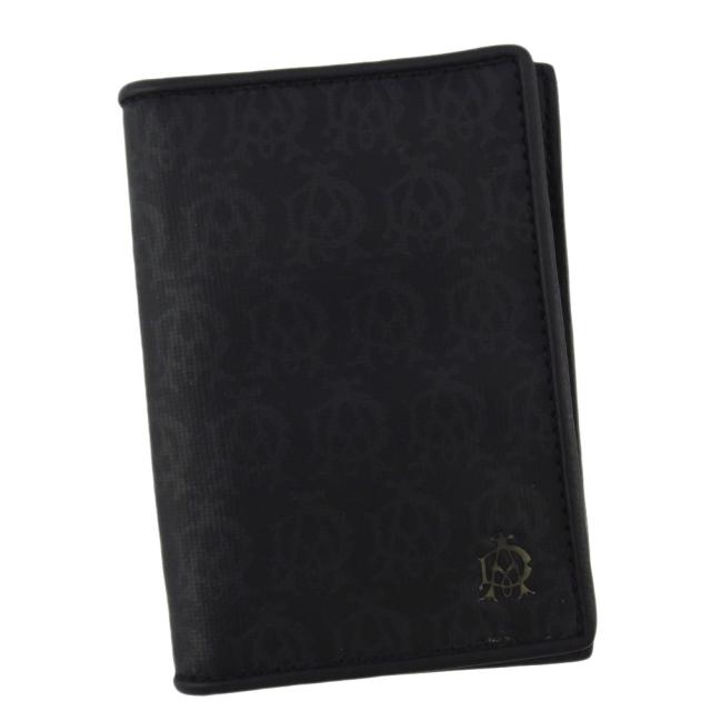【BIGお買い物ラリー★30%OFFセール中】ダンヒル Dunhill カードケースウィンザー ブラック レディース 中古
