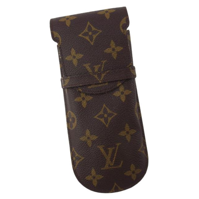 【BIGお買い物ラリー★30%OFFセール中】ルイ・ヴィトン LOUIS VUITTON メガネケースモノグラム エテュイリュネットラバ ブラウン ベージュ レディース 中古