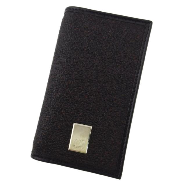 【BIGお買い物ラリー★30%OFFセール中】ダンヒル Dunhill キーケースサイドカー ブラウン シルバー レディース 中古