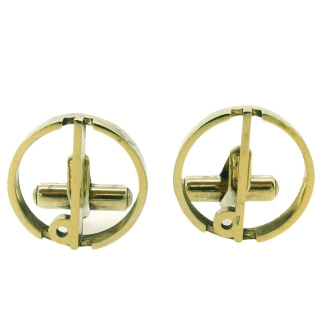 【X'masセール★30%OFF】ダンヒル Dunhill カフスdマーク スウィヴル式 ゴールド レディース 中古