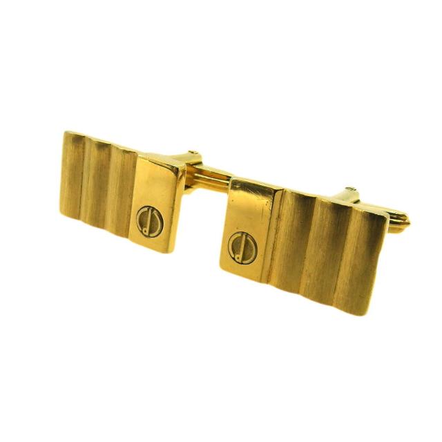 【X'masセール★30%OFF】ダンヒル Dunhill カフスdマーク スウィヴル式 ゴールド レディース 中古