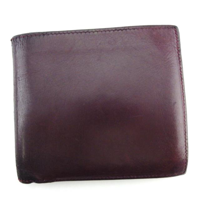 【X'masセール★30%OFF】エルメス HERMES 札入れ ボルドー レディース 中古