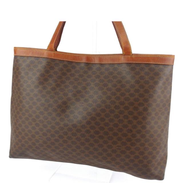 【X'masセール★30%OFF】セリーヌ CELINE トートバッグマカダム ブラウン ベージュ レディース 中古