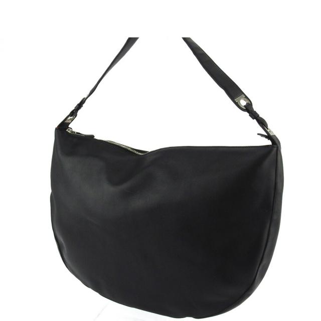 【BIGお買い物ラリー★30%OFFセール中】サルヴァトーレフェラガモ Salvatore Ferragamo ショルダーバッグガンチーニ ブラック シルバー レディース 中古