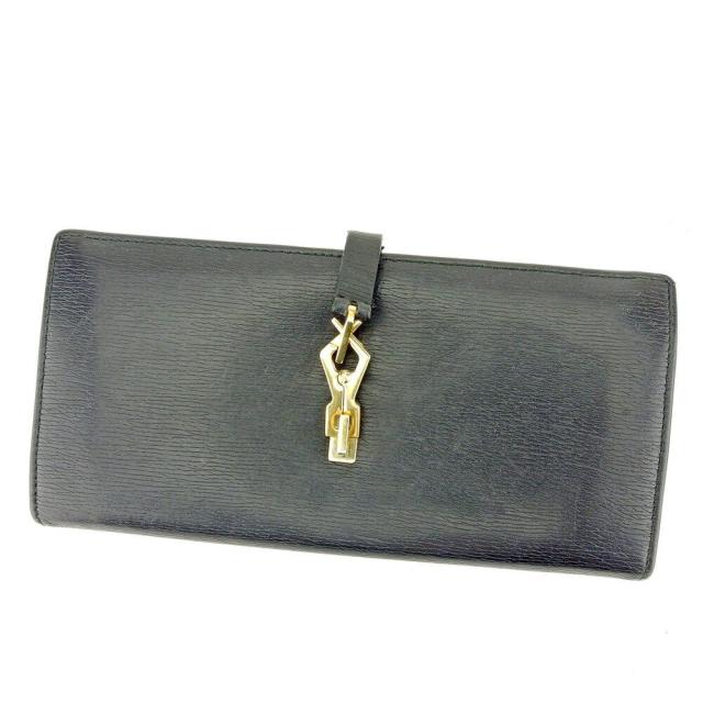 【BIGお買い物ラリー★30%OFFセール中】グッチ GUCCI 長財布カンデンスキー ブラック ゴールド レディース 中古