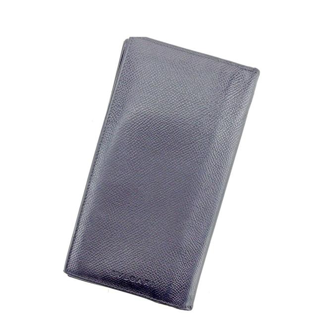 【BIGお買い物ラリー★30%OFFセール中】ブルガリ BVLGARI 札入れクラシコ ブラック レディース 中古