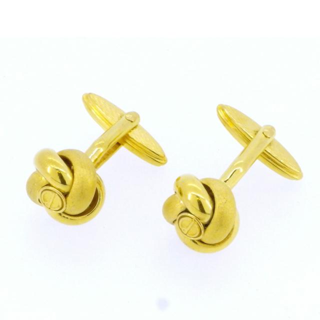 【BIGお買い物ラリー★30%OFFセール中】ダンヒル Dunhill カフスdマーク ツイスト スウィヴル式 ゴールド レディース 中古