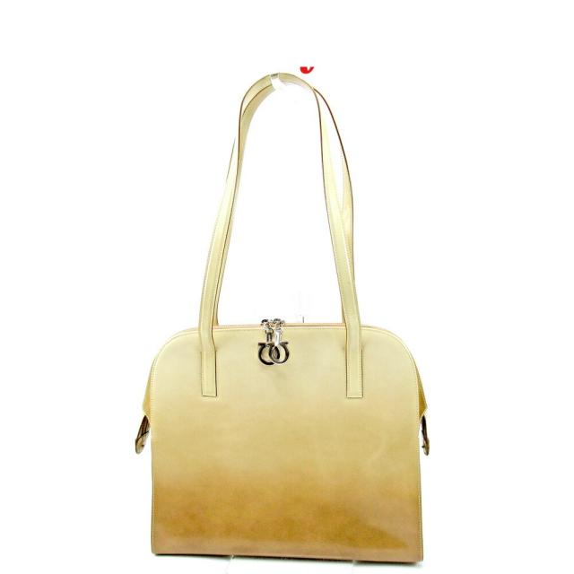 【X'masセール★30%OFF】サルヴァトーレフェラガモ Salvatore Ferragamo ショルダーバッグガンチーニ ベージュ レディース 中古