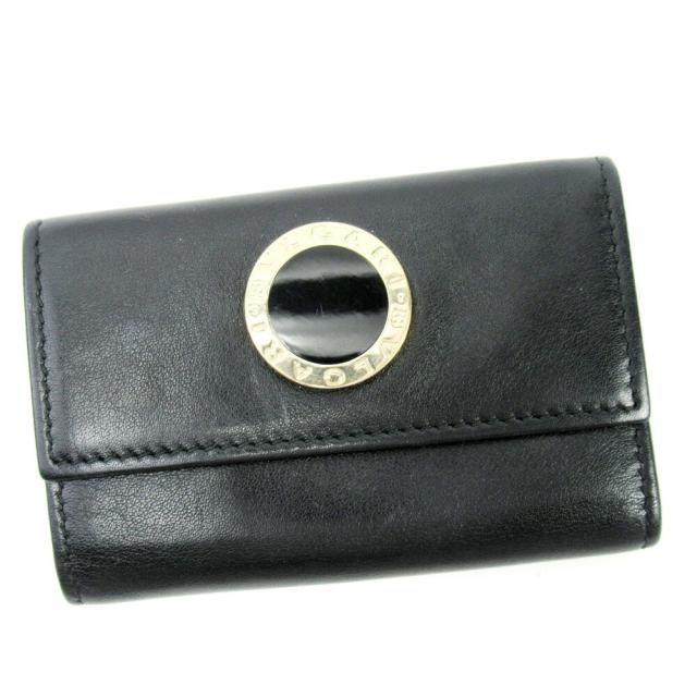 【BIGお買い物ラリー★30%OFFセール中】ブルガリ BVLGARI キーケースブルガリブルガリ ブラック レディース 中古