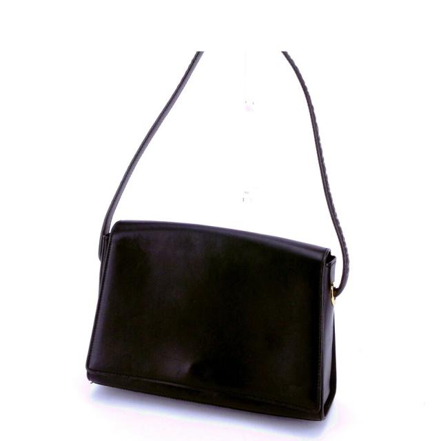 【BIGお買い物ラリー★30%OFFセール中】ヴァレンティノ・ガラヴァーニ Valentino Garavani ショルダーバッグロゴ ブラック ゴールド レディース 中古