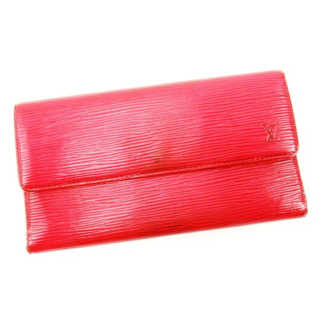 【X'masセール★30%OFF】ルイ・ヴィトン LOUIS VUITTON 長財布エピ ポルトトレゾール・インターナショナル レッド レディース 中古