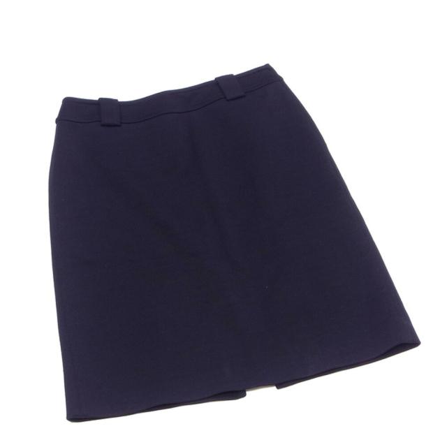 【BIGお買い物ラリー★30%OFFセール中】プラダ PRADA スカートセミフレアー ♯42サイズ ブラック レディース 中古