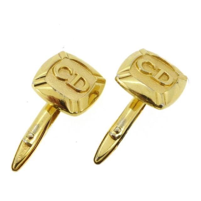 【X'masセール★30%OFF】ディオール Dior カフスCDマーク スウィヴル式 ゴールド レディース 中古
