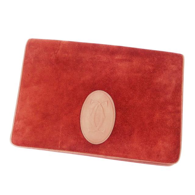 【BIGお買い物ラリー★30%OFFセール中】カルティエ CARTIER クラッチバッグマストライン ボルドー レディース 中古