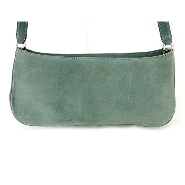 【BIGお買い物ラリー★30%OFFセール中】サルヴァトーレフェラガモ Salvatore Ferragamo ショルダーバッグガンチーニ グリーン ブルー シルバー レディース 中古