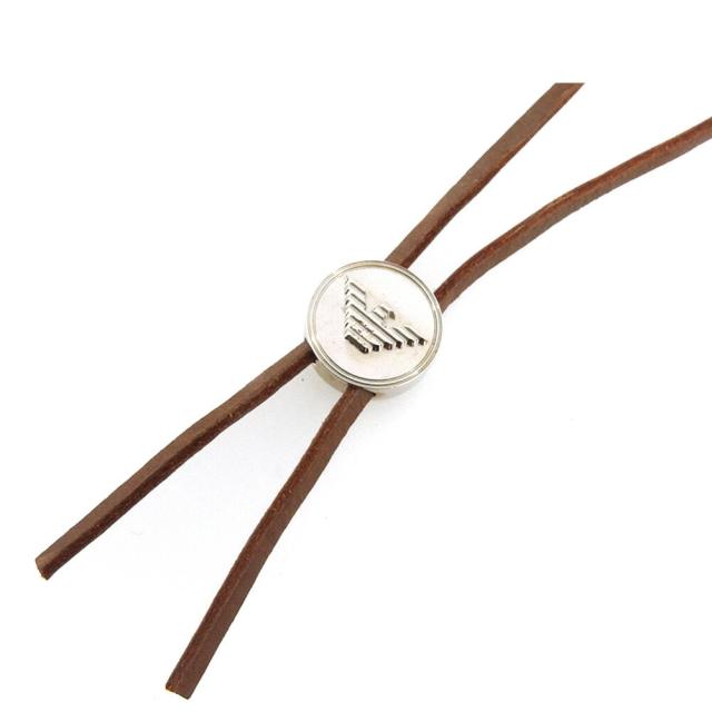 【BIGお買い物ラリー★30%OFFセール中】エンポリオ・アルマーニ Emporio Armani ストラップイーグルマーク シルバー ブラウン レディース 中古