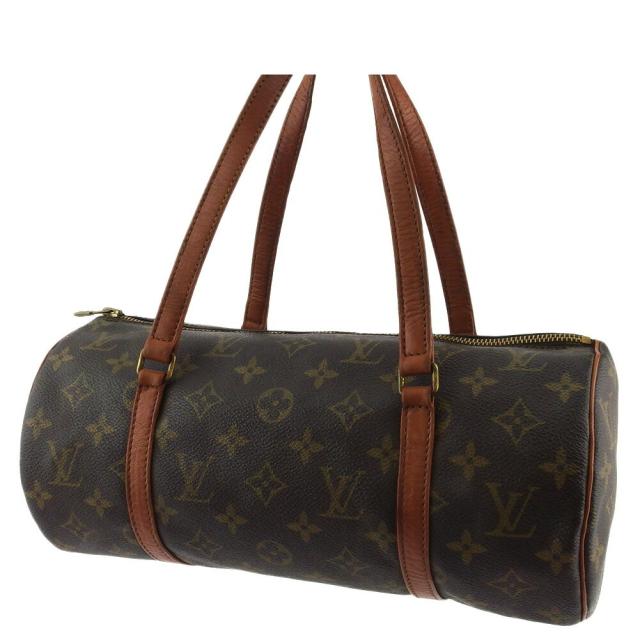 【BIGお買い物ラリー★30%OFFセール中】ルイ・ヴィトン LOUIS VUITTON ハンドバッグモノグラム パピヨン30 旧タイプ ブラウン ベージュ ゴールド レディース 中古