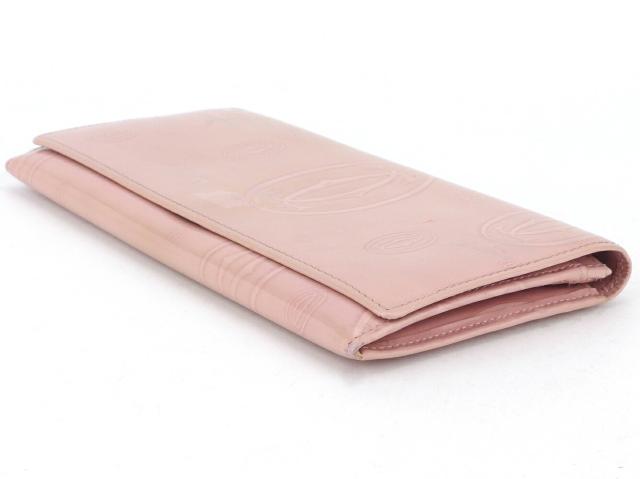 カルティエ CARTIER 長財布ハッピーバースデー ピンク シルバー