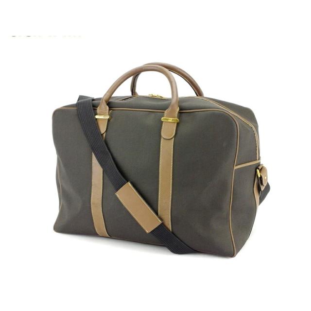 【BIGお買い物ラリー★30%OFFセール中】ダンヒル Dunhill ボストンバッグ ブラック ブラウン レディース 中古