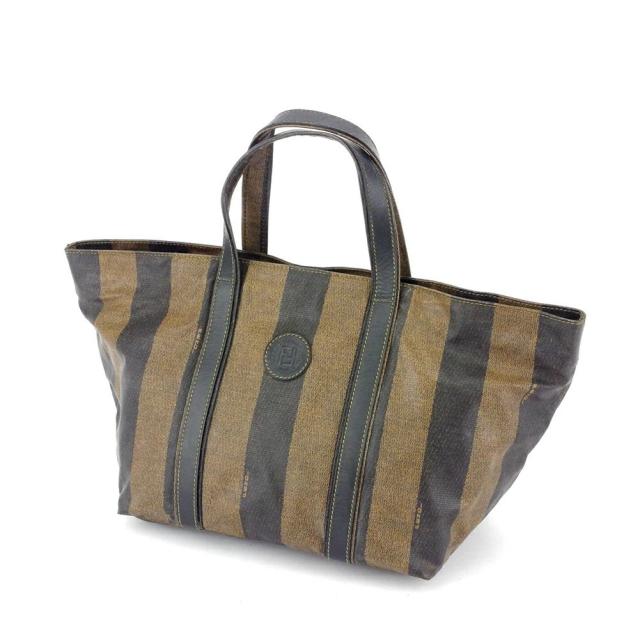 【BIGお買い物ラリー★30%OFFセール中】フェンディ FENDI トートバッグペカン ベージュ ブラック レディース 中古