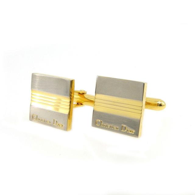 【BIGお買い物ラリー★30%OFFセール中】ディオール Dior カフスロゴ ゴールド レディース 中古