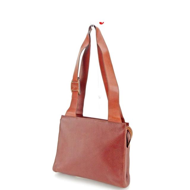 【BIGお買い物ラリー★30%OFFセール中】サルヴァトーレフェラガモ Salvatore Ferragamo ショルダーバッグロゴ ブラウン ゴールド レディース 中古