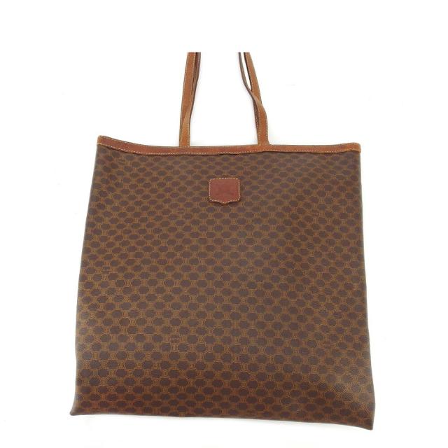 【X'masセール★30%OFF】セリーヌ CELINE トートバッグマカダム ブラウン レディース 中古