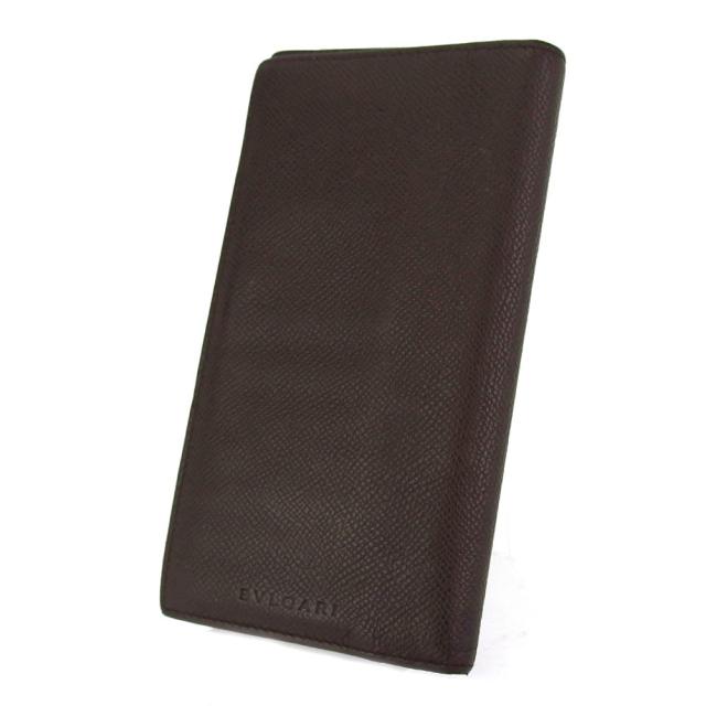 【BIGお買い物ラリー★30%OFFセール中】ブルガリ BVLGARI 長財布クラシコ ロゴ ブラウン ゴールド レディース 中古