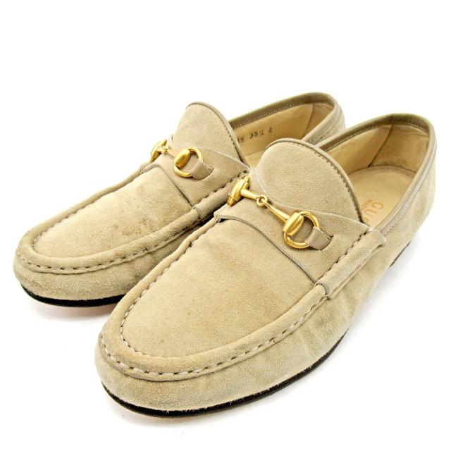 【BIGお買い物ラリー★30%OFFセール中】グッチ GUCCI その他靴ホースビット #35ハーフ ベージュ レディース 中古