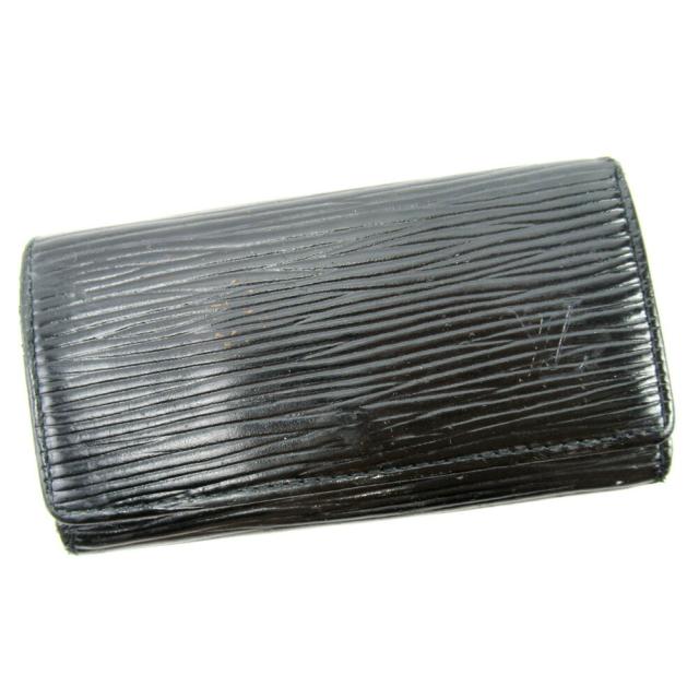 【BIGお買い物ラリー★30%OFFセール中】ルイ・ヴィトン LOUIS VUITTON キーケースエピ /ミュルティクレ4 ブラック レディース 中古