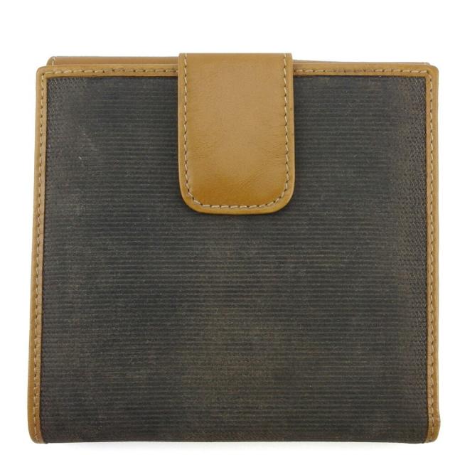 【BIGお買い物ラリー★30%OFFセール中】フェンディ FENDI 二つ折り財布ペカン ベージュ ブラック ブラウン レディース 中古