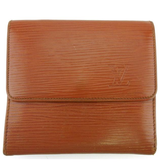 【BIGお買い物ラリー★30%OFFセール中】ルイ・ヴィトン LOUIS VUITTON 二つ折り財布エピ マルティエ刻印 ブラウン レディース 中古