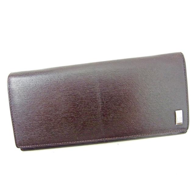 【BIGお買い物ラリー★30%OFFセール中】ダンヒル Dunhill 長財布 ブラウン レディース 中古
