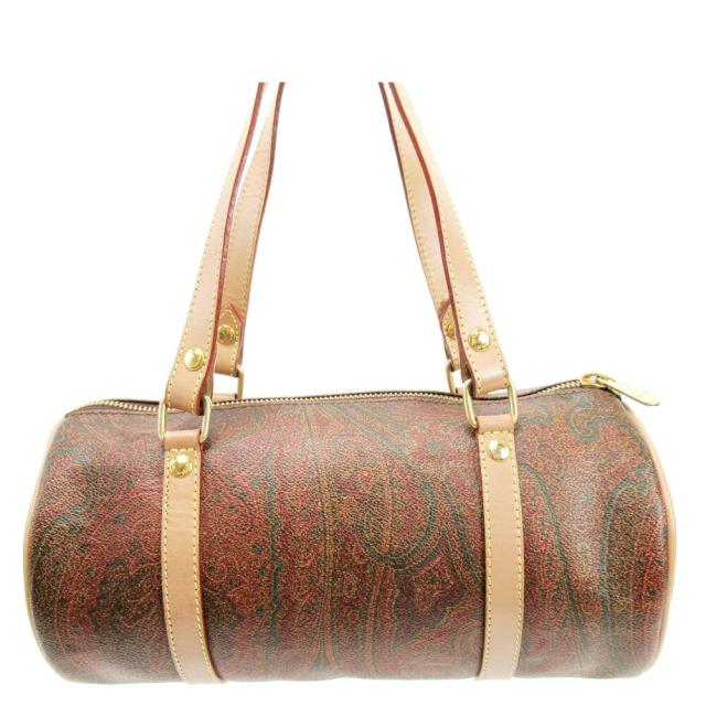 【BIGお買い物ラリー★30%OFFセール中】エトロ ETRO ハンドバッグペイズリー ブラウン レディース 中古