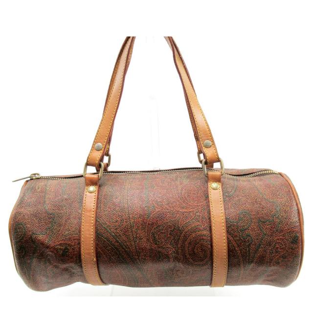【BIGお買い物ラリー★30%OFFセール中】エトロ ETRO ハンドバッグペイズリー ブラウン レディース 中古