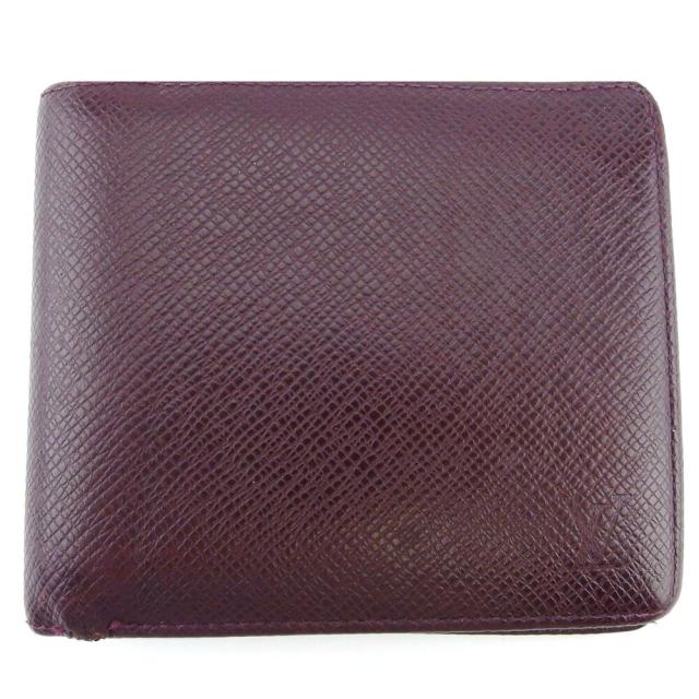 【BIGお買い物ラリー★30%OFFセール中】ルイ・ヴィトン LOUIS VUITTON 札入れタイガ ポルトビエカルトクレディ ボルドー レディース 中古