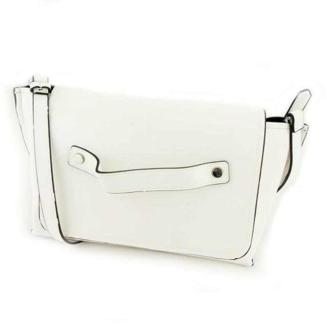 【BIGお買い物ラリー★30%OFFセール中】ザラ ZARA ショルダーバッグ ホワイト 白 レディース 中古