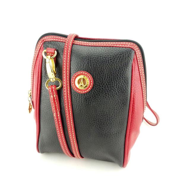 【BIGお買い物ラリー★30%OFFセール中】ショルダーバッグ ブラック レッド レディース 中古