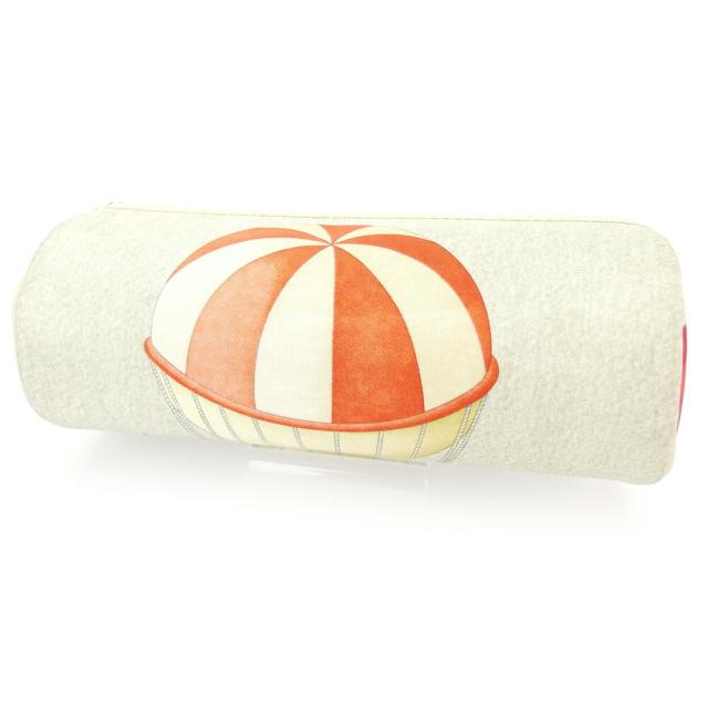 【BIGお買い物ラリー★30%OFFセール中】ブルガリ BVLGARI ポーチ気球モチーフ Vascelli volanti グレー 灰色 ベージュ レッド系 レディース 中古