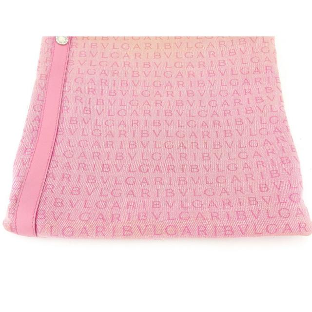 【BIGお買い物ラリー★30%OFFセール中】ブルガリ BVLGARI ショルダーバッグロゴマニア ピンク レディース 中古