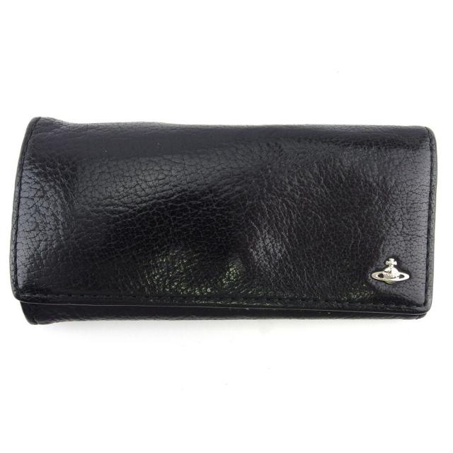 【BIGお買い物ラリー★30%OFFセール中】ヴィヴィアンウエストウッドマン Vivienne WestwoodMAN キーケースオーブ ブラック シルバー レディース 中古