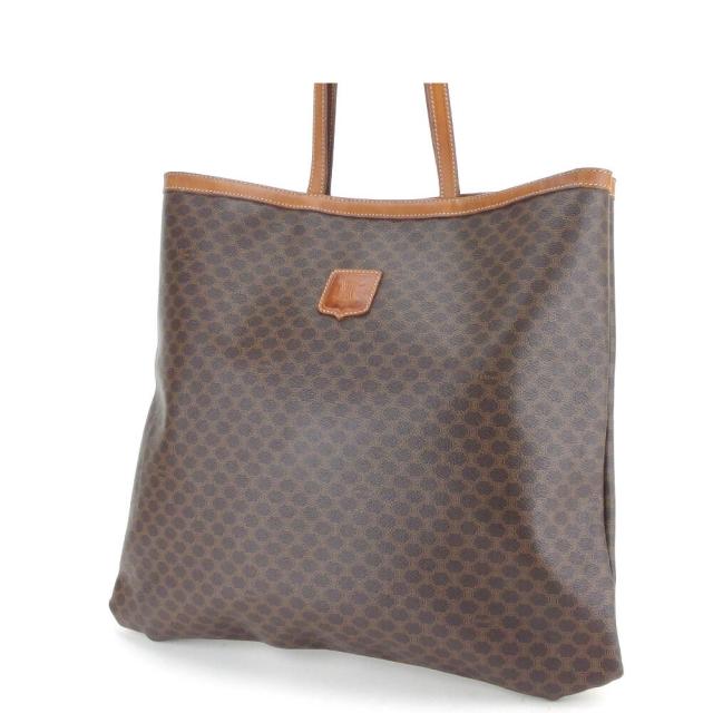 【BIGお買い物ラリー★30%OFFセール中】セリーヌ CELINE トートバッグマカダム ブラウン×ベージュ レディース 中古
